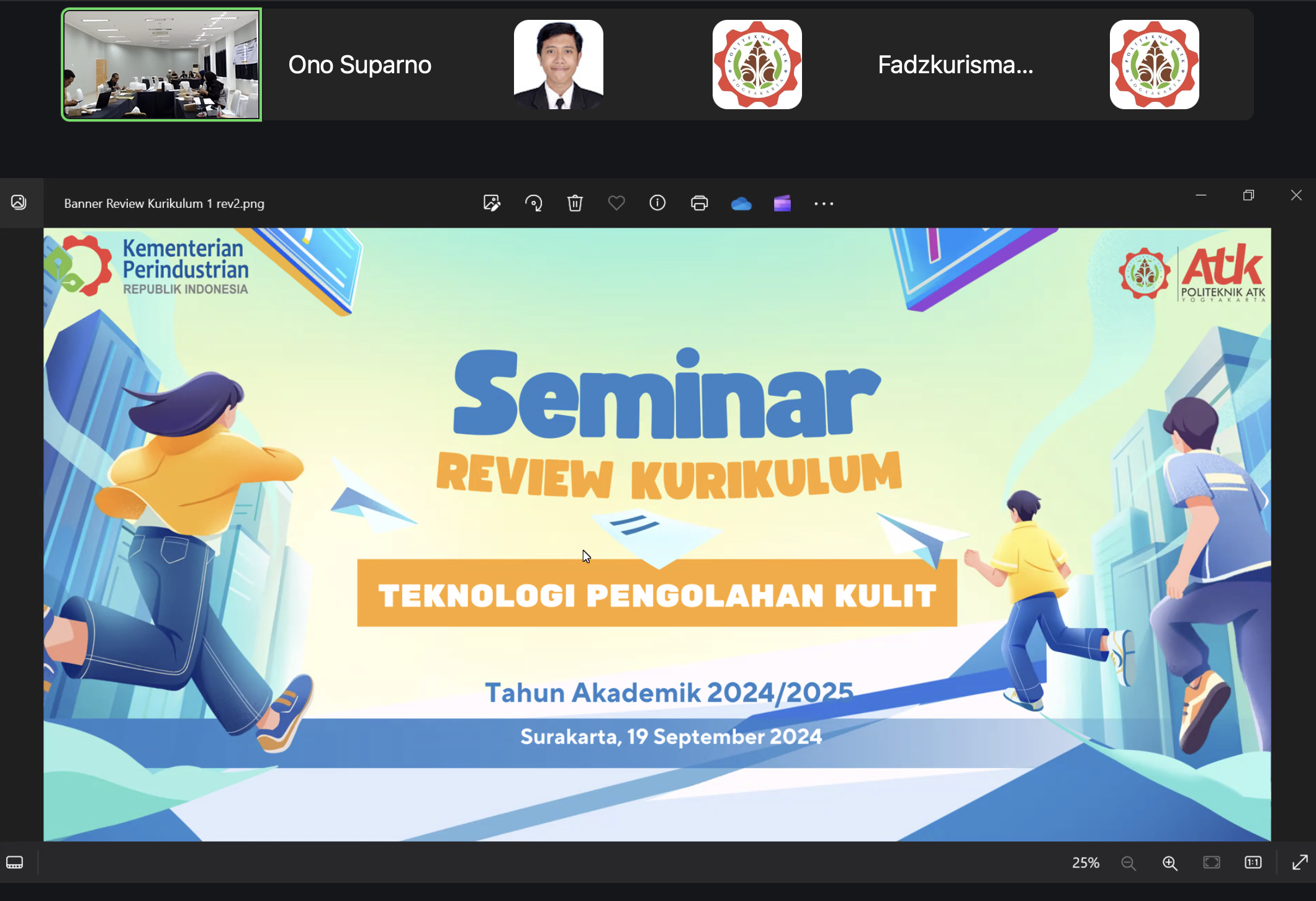 Seminar Review Kurikulum Program Studi Teknologi Pengolahan Kulit Politeknik ATK Yogyakarta ...